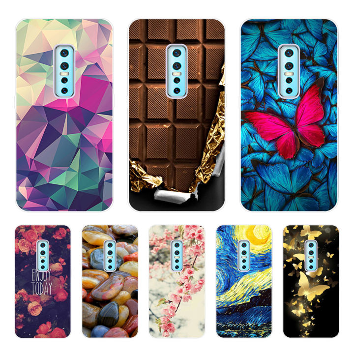 HOT For Vivo V17 Neo Case Phone Cover Soft Silicone Printing Back Case ...