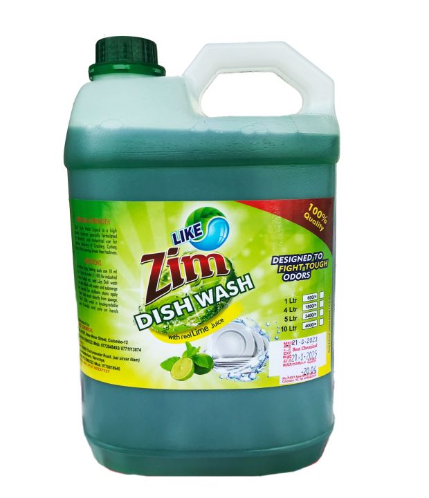 Zim Dish Wash Liquid For Dishwashing, Lemon - 5 Liter | Daraz.lk