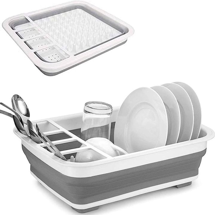 Dish Drying Rack Dish Drainer with Utensil Holder Multi-function ...