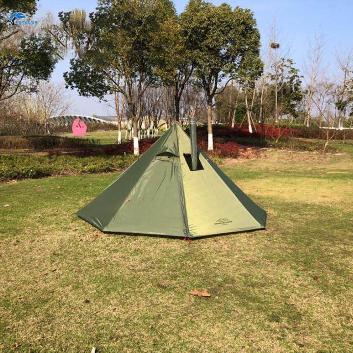 Lightweight Hot Tent Tent with Flue Pipe Window with Fireproof Flue ...