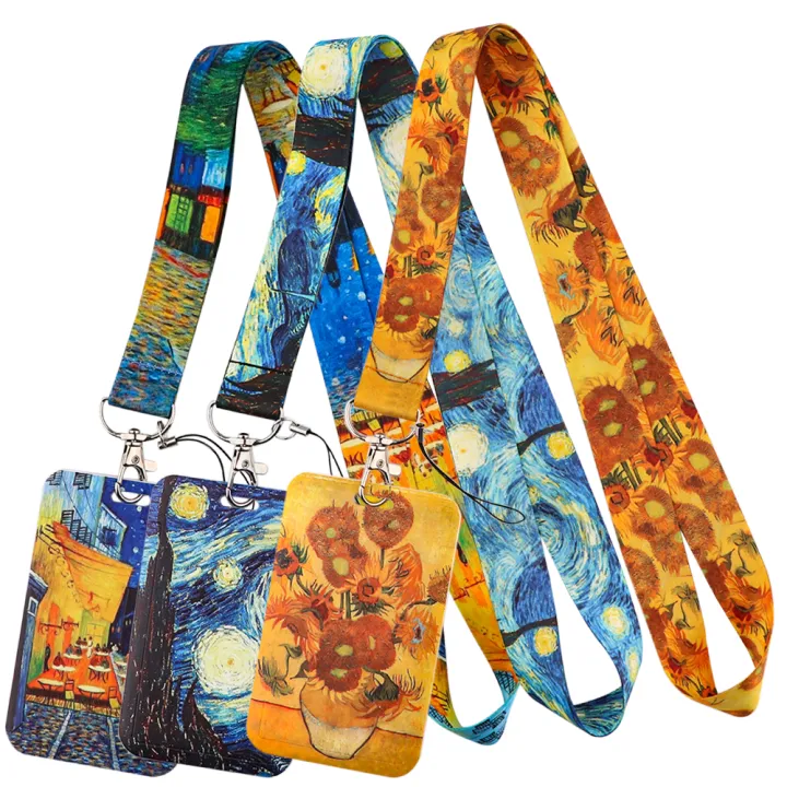 CB1197 Starry Sky Neck Strap Lanyard for Key ID Card Gym Cell Phone Straps USB Badge Holder Art ...