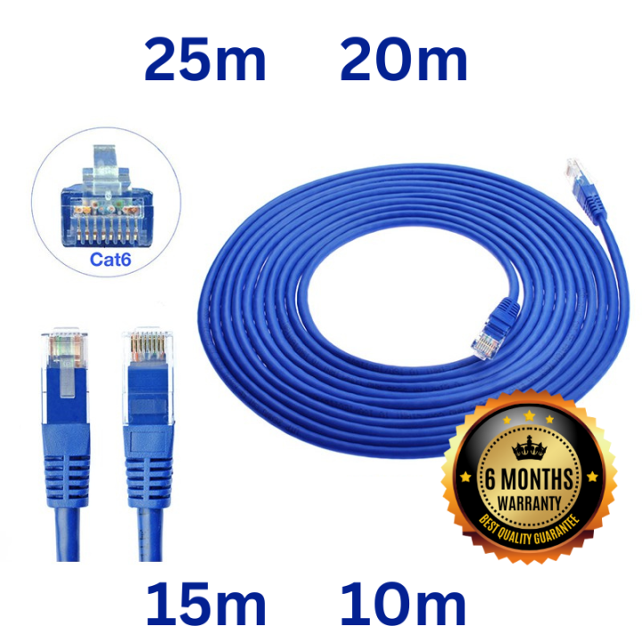 CAT6 Ethernet Cable Network Internet LAN Cable Gigabit RJ45 10m 15m 20m ...
