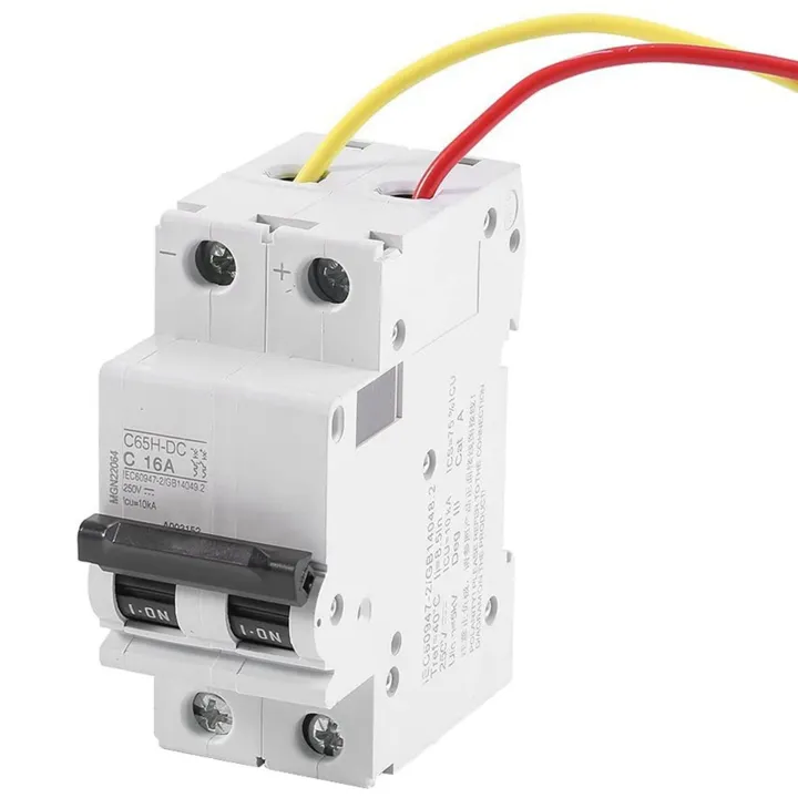 2P 250V Low-Voltage DC Miniature Circuit Breaker for Solar Panels Grid ...