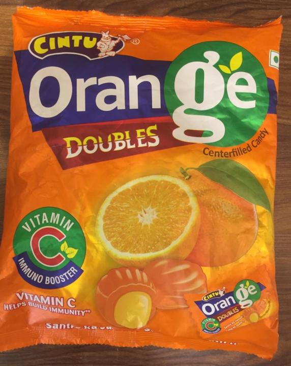Orange Doubles Centerfilled Candy Toffees Bag 600g x 150pcs (Vitamin C ...