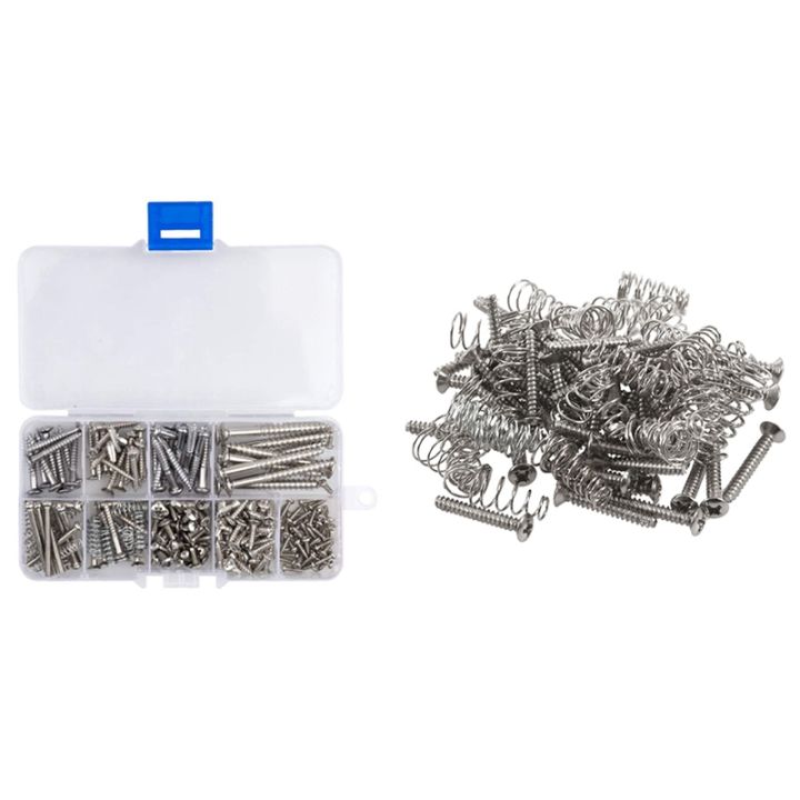 50Pcs Single Coil Pickup Screws & Adjust Height Springs & 204 Pcs ...