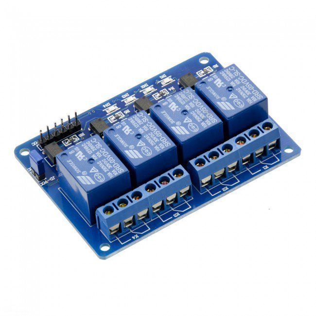 4 Channel 5V Relay Module Relay Control Optocoupler for Arduino DSP AVR PIC ARM | Daraz.lk