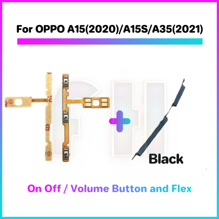 For OPPO OP A15 A15S A35 S 2020 2021 Side key Switch Power ON OFF Key Mute Volume control Button ...