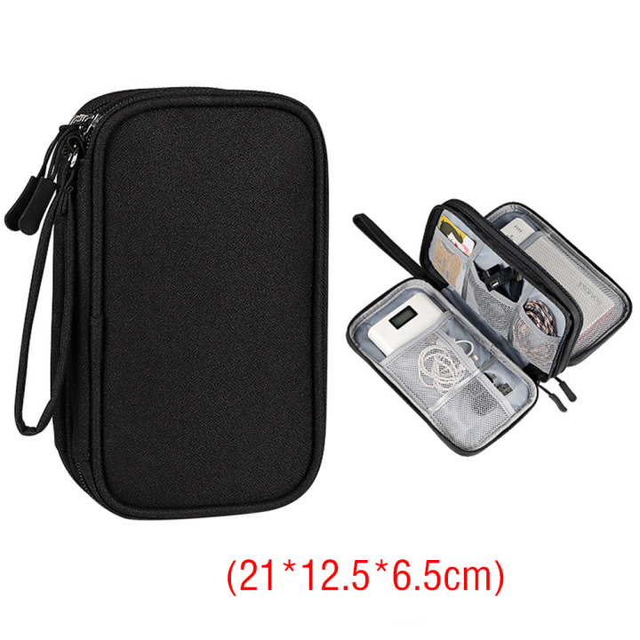 Digital Accessory Organizer Compact Digital Carrying Case Double-layer ...