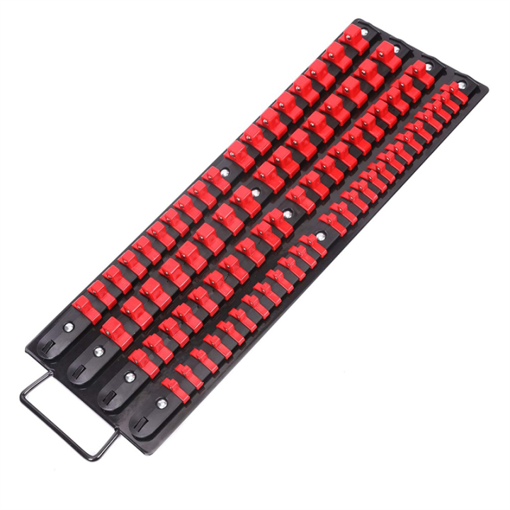 Socket Organizer Tray 80Pcs with Handle Socket Storage Tool Portable 1/ ...