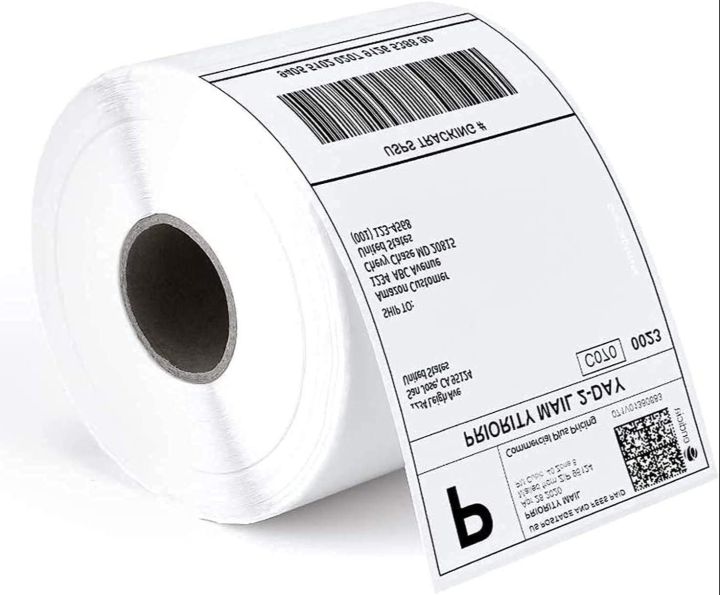 Direct Thermal DT Paper Shipping Label & Barcode Sticker Rolls ...