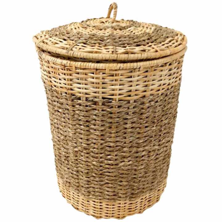 Reed Laundry Basket, Washing Clothes Storage,Children's toys Storage ...