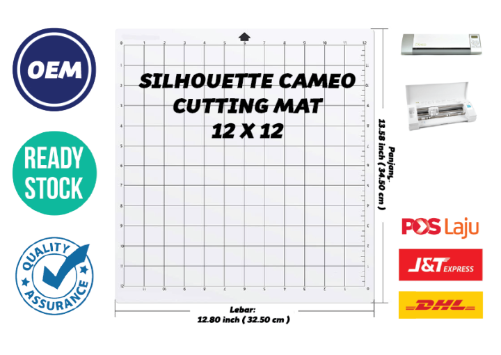 Cameo Cutting Mat Utk Silhouette Cameo Plotter V1 V2 V3 V4 [ 12 X 12 ...