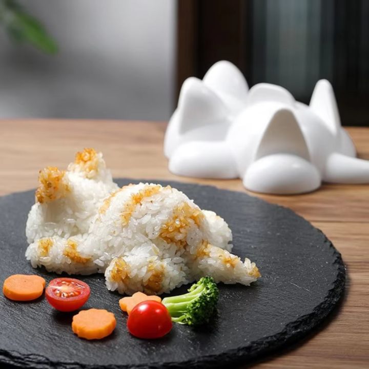 Baking Supplies White Cat Shape Onigiri Mold Large Size Japanese Style ...