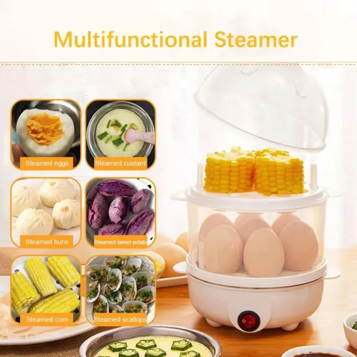 New Double Layer Electric Egg Boiler Ready-To-Eat 220V Steamed Corn ...