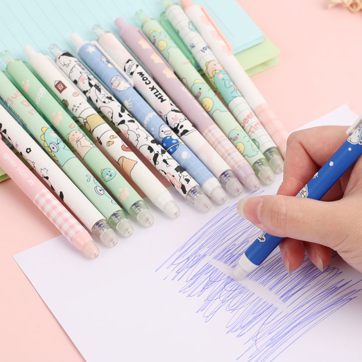 1/5/10Pcs 0.5Mm Erasable Gel Pen Cartoon Press Writing Pens School ...