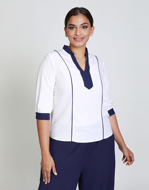 Spring & Summer Princess Line Blouse with ¾ Sleeves | Daraz.lk