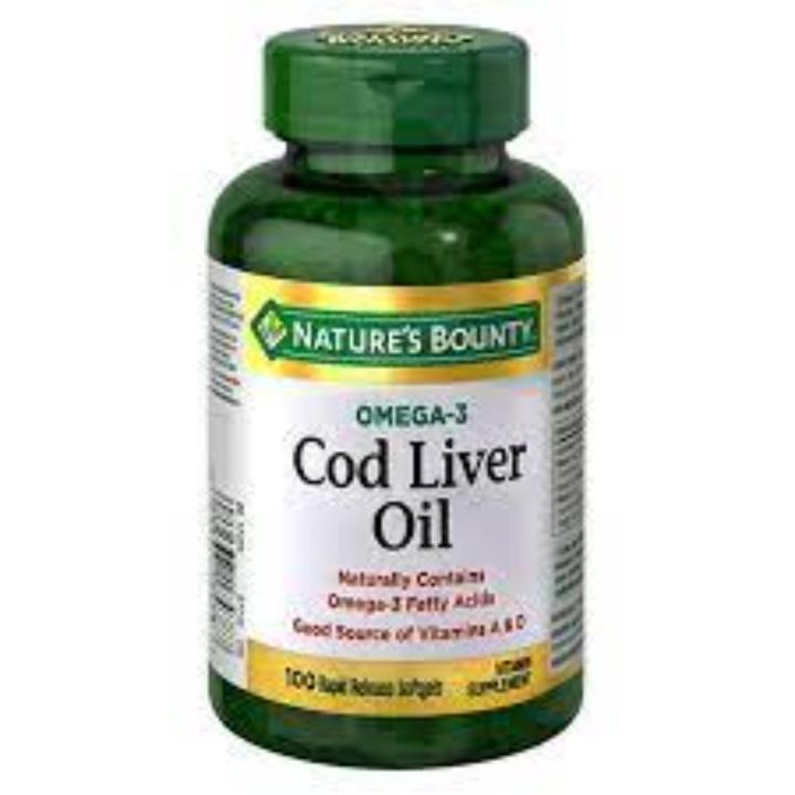 Nature's Bounty Omega-3 Cod Liver Oil 100 Rapid Release Softgels | Daraz.lk