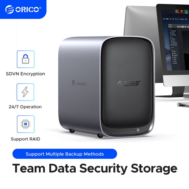 ORICO MetaBox Team Storage 3.5"Type-C Network Attached Storage Support Docker Multi-account ...