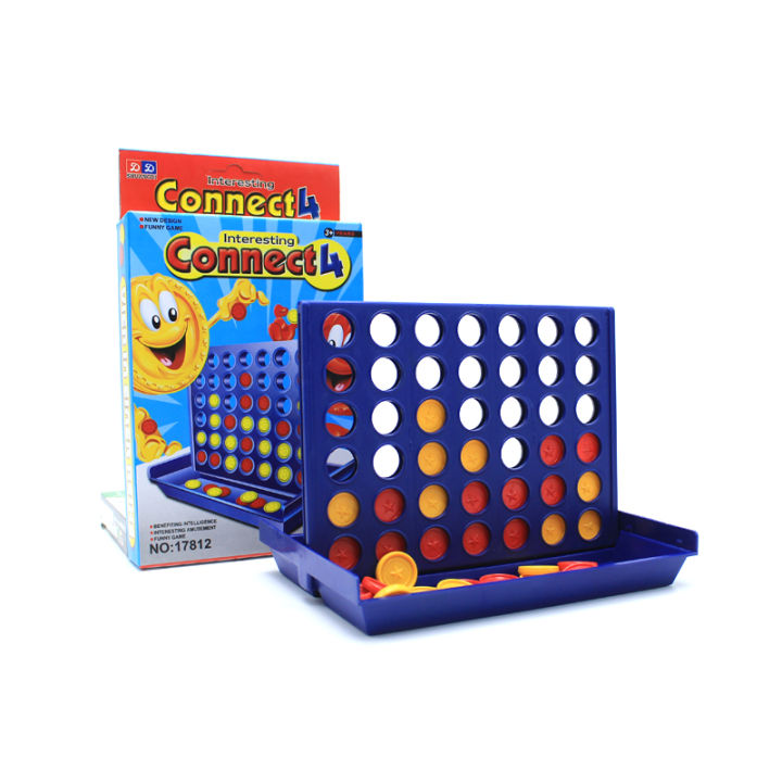 Connect 4 Line Board Game Children's Educational Toys Play With Friends ...