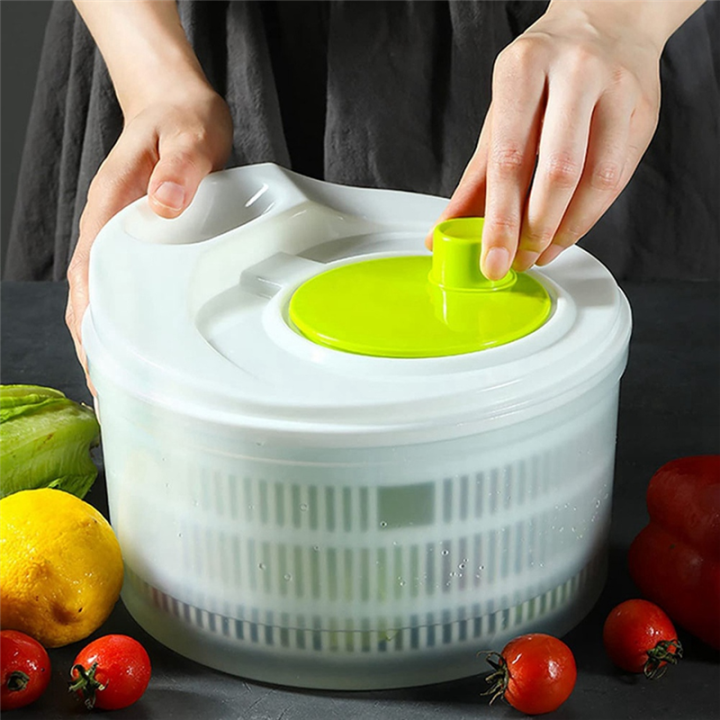 Salad Washing Machine Lettuce Rotating Vegetable Washer Large Capacity ...