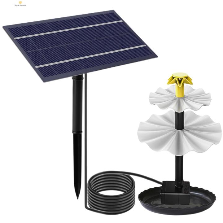 Quasar Water Feature Pump Premium Solar Fountain Pump with Glass Panel ...