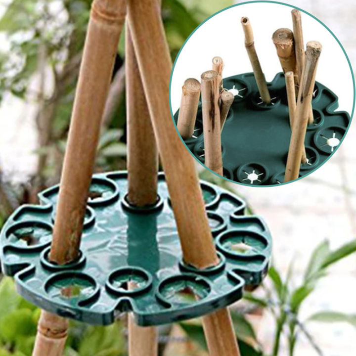 Garden Frame Support Holder Protection Tray Bamboo Cane Holder ...