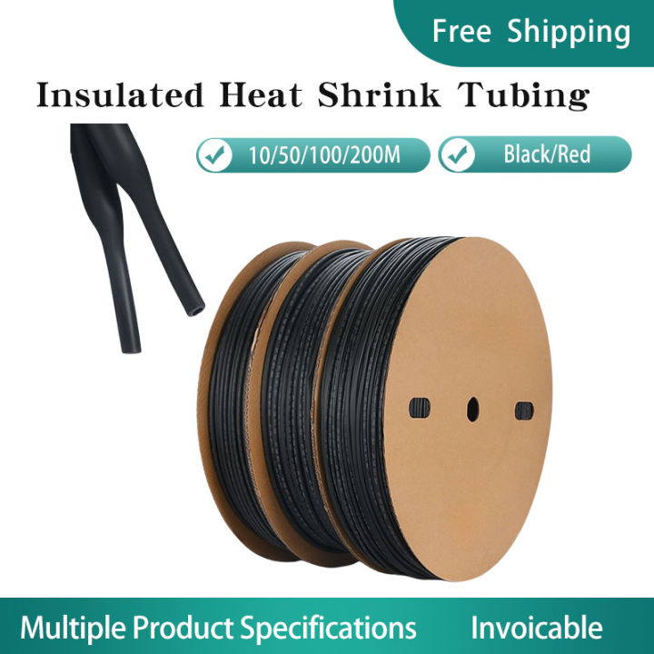 100 Meters/10M 3:1 Heat Shrink Tube with Glue Polyolefin Shrinking ...