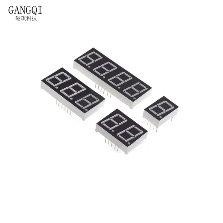 5PCS 0.56inch LED display 7 Segment 1 Bit/2 Bit/3 Bit/4 Bit Digit Red ...