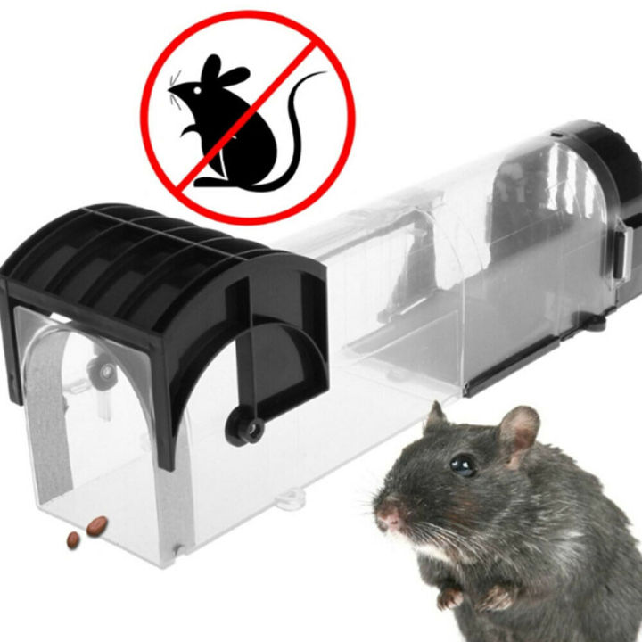 1/2/4PCS Reusable Mouse Trap Plastic Live Humane Killing Rat Mice ...