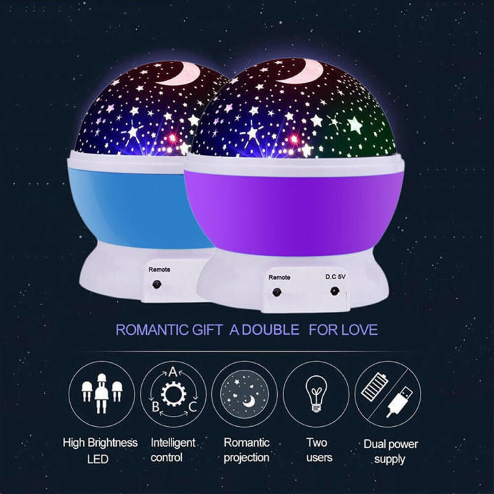 Dream Rotating Star Master Night Projection Lamp | Daraz.lk