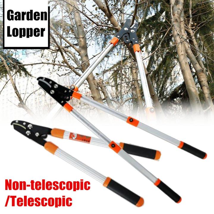 Steel Tools DIY Telescopic Lopper Extending Garden Tree Ratchet Branch ...