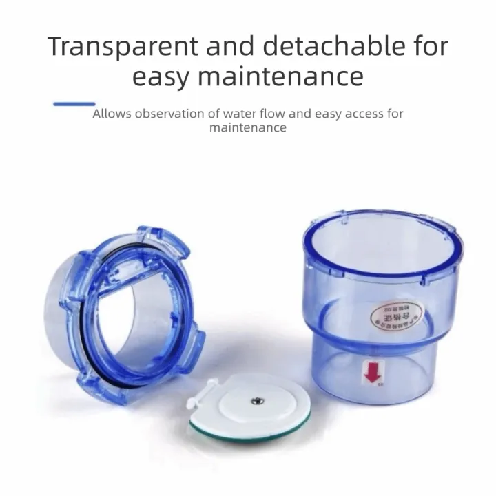 Drain Deodorizer 50mm Flap Check Valve Transparent Design Movable Valve ...