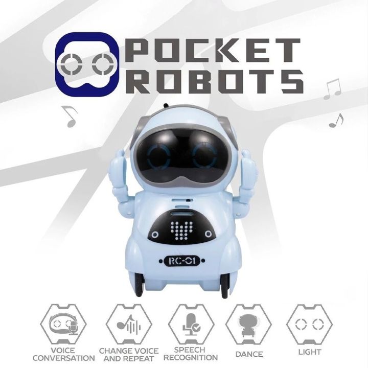 Boys Girls Voice Recognition Pocket Robot Singing Dancing Smart Robot ...