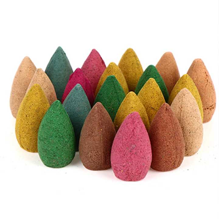 20pcs/Bag Colorful Incense Cones For Backflow Tower Accessories Incense ...