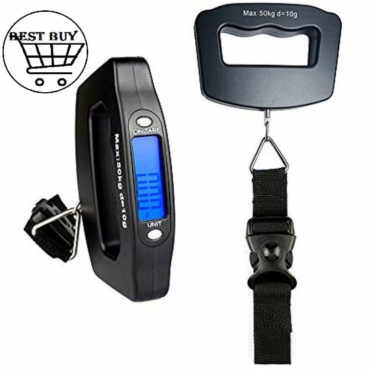50KG Portable Handheld Digital Luggage Scales/Backlit Electronic LCD ...