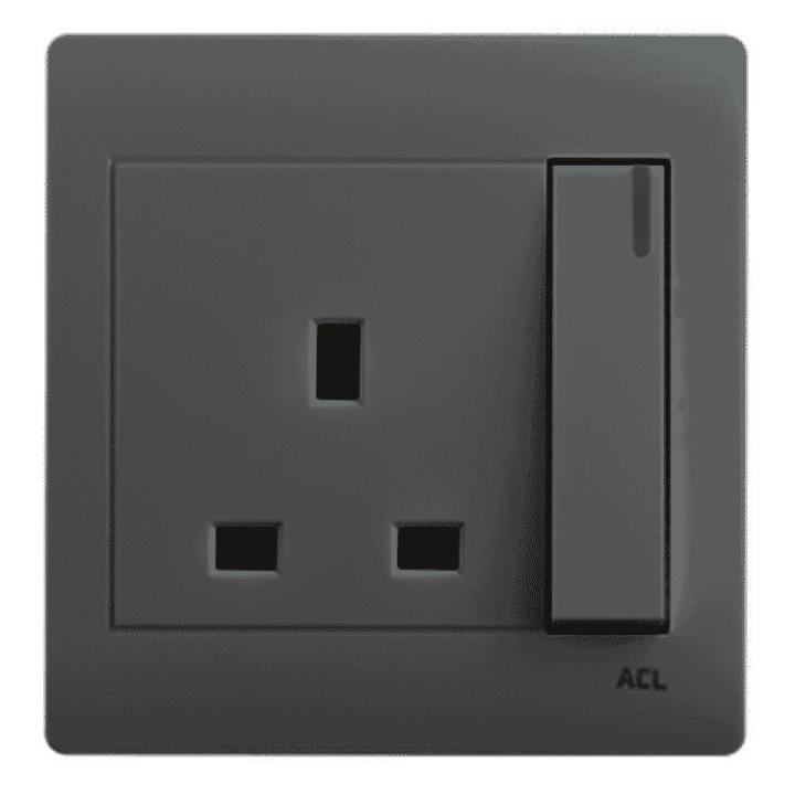 ACL Elegance Switched Outlet Socket - Grey | Daraz.lk
