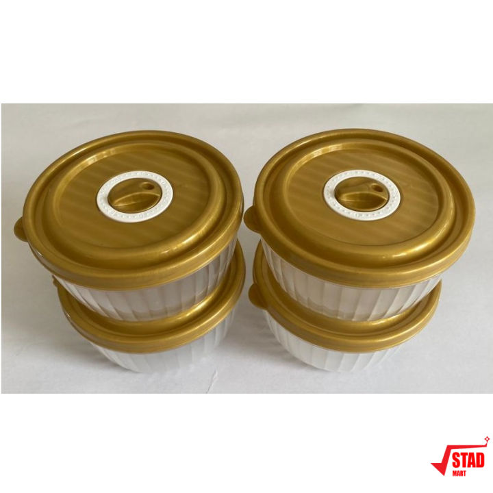 4 Pieces Transparent Plastic Food Containers Set (SMALL) High Quality ...