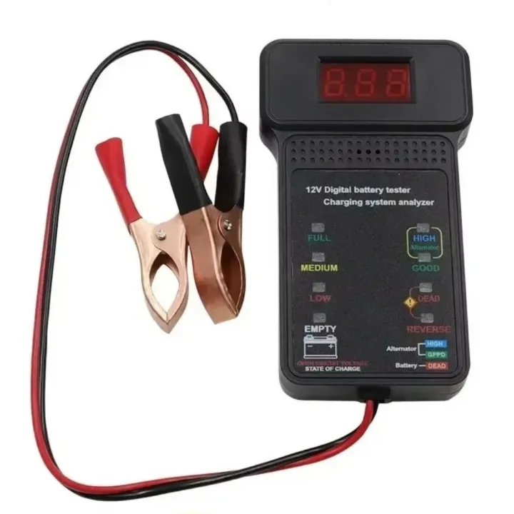 Professional Automotive 12V Digital Battery Tester Overvoltage ...