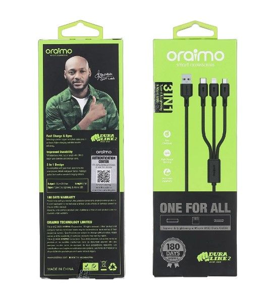 ORAIMO Micro USB Cable 2 A 1 m 3in Universal Cable OCD-X101 (Compatible ...