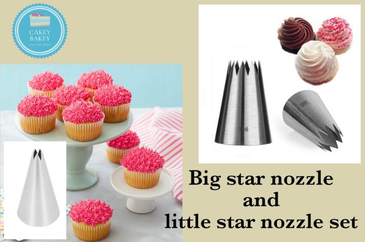 Big and Small Star Piping Nozzles 2pcs | Daraz.lk