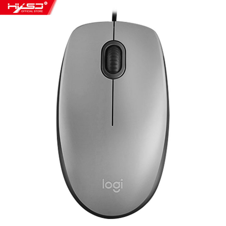 HXSJ Logitech M111 Usb Wired Optical Mouse Mute Office Mouse Ergonomic ...