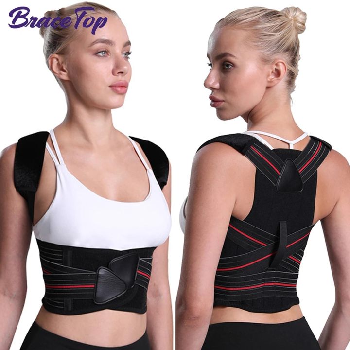 BraceTop Adjustable Posture Corrector Back Support Shoulder Brace ...