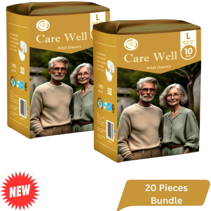 Carewell | Adult Diapers | Large 20 Pcs | Daraz.lk