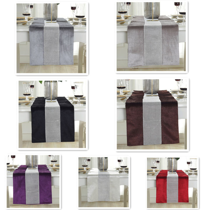 Panda Online 180x32cm Modern Luxury Table Flag Table Runners Mat TV ...