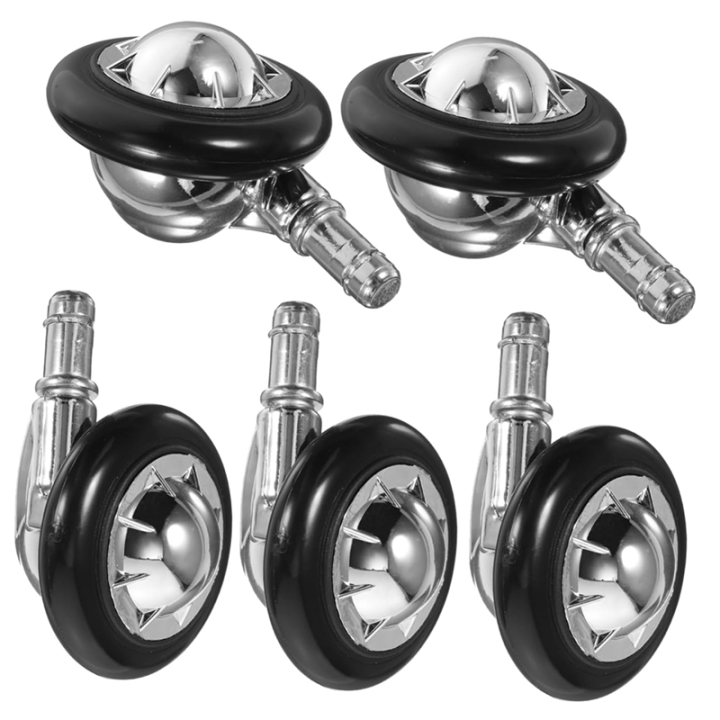 5Pcs Casters Swivel Wheels Heavy Duty Chair Wheels Mute Desk Caster ...