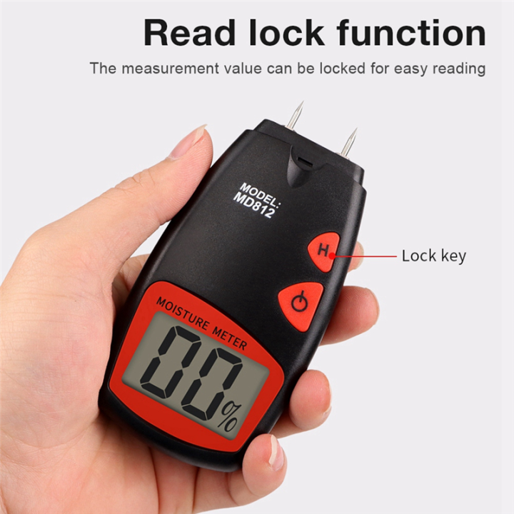 Timber Digital Moisture Meter Paper Water Contain Tester Damp Detector ...