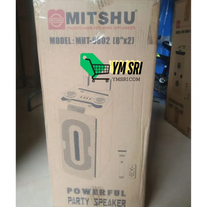 MITSHU Party Speaker MHT-8802( 8'x2) | Daraz.lk