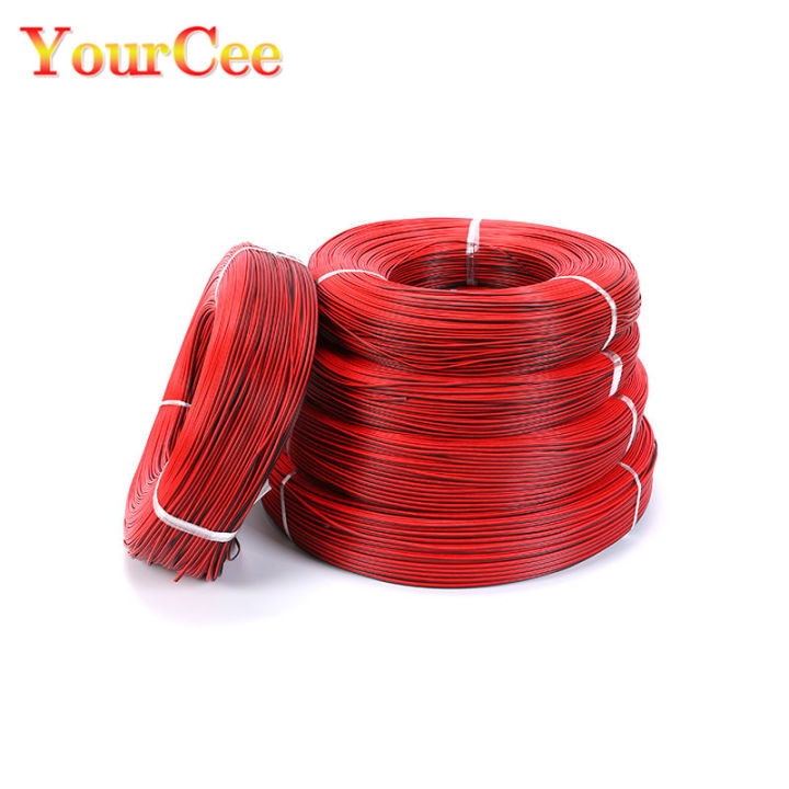 10 Meters Ul2468 18/20/22/24/26 Gauge Awg Electrical Wire Red Black ...