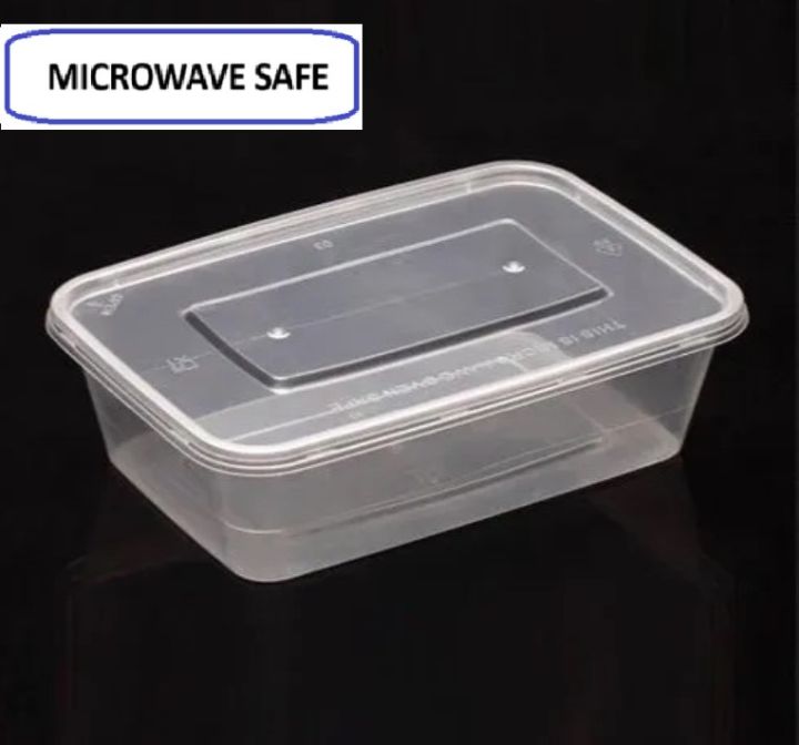 RECTANGULAR MICROWAVE SAFE PLASTIC FOOD CONTAINER 750ML | Daraz.lk