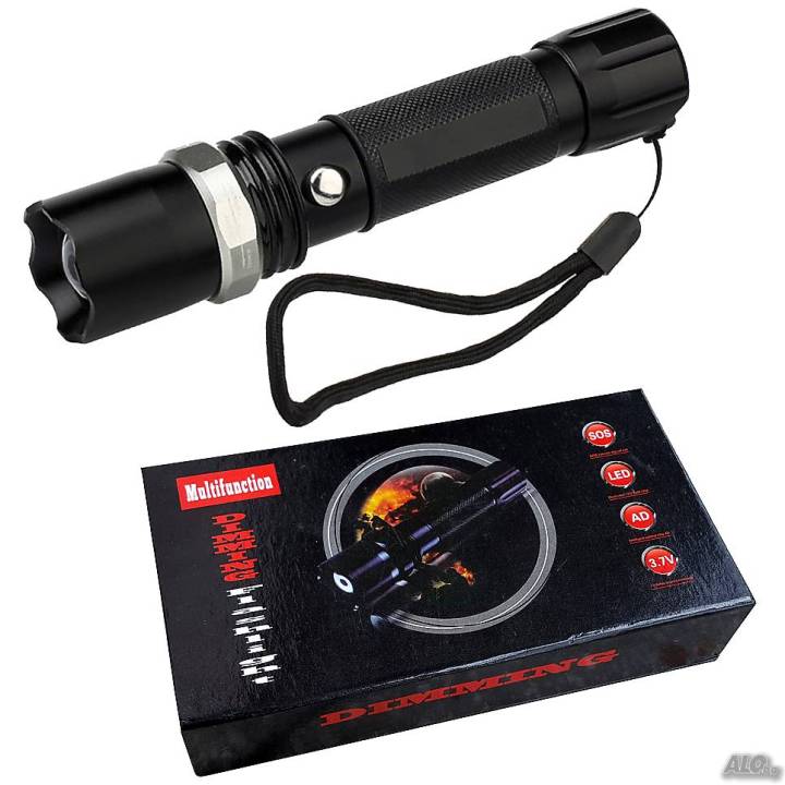 SWAT Multifunction Rechargeable LED 50W Flashlight Torch | Daraz.lk